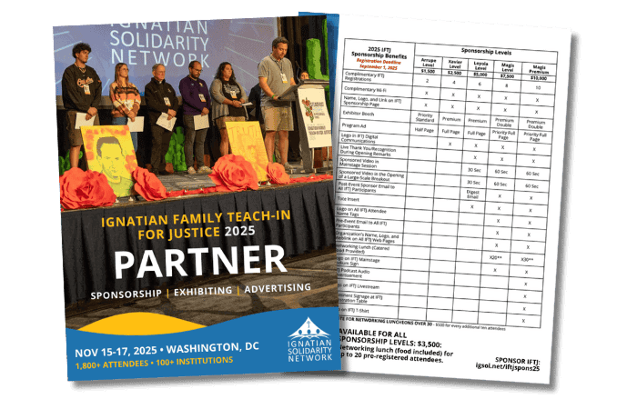 IFTJ 2025: Sponsor, Exhibit, Advertise | Ignatian Solidarity Network